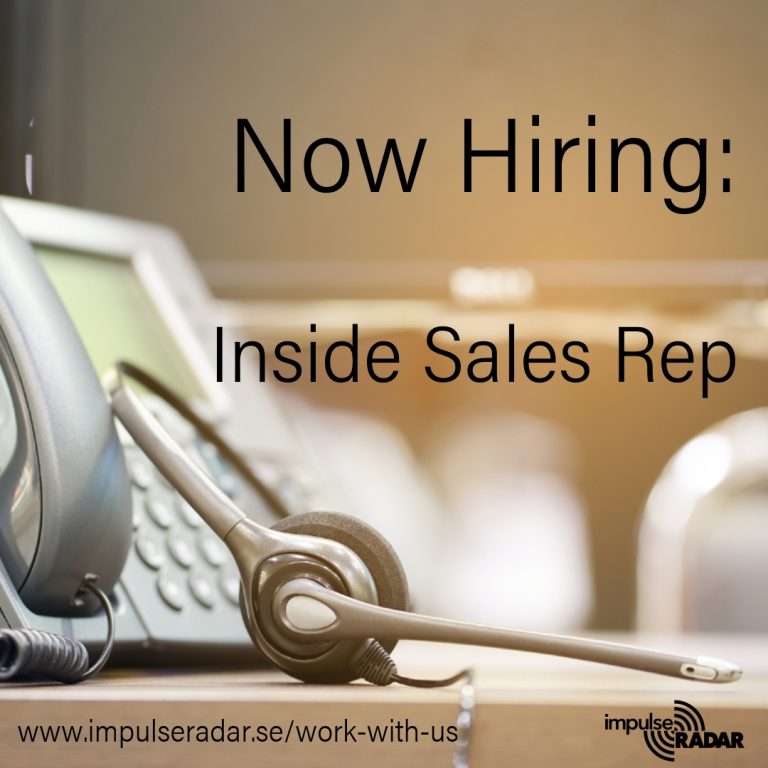Hiring Now - Inside Sales Representative | ImpulseRadar